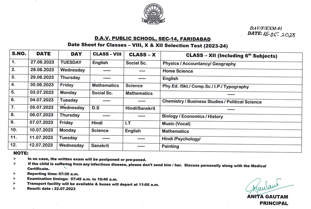 WELCOME TO DAV PUBLIC SCHOOL, SECTOR-14, FARIDABAD